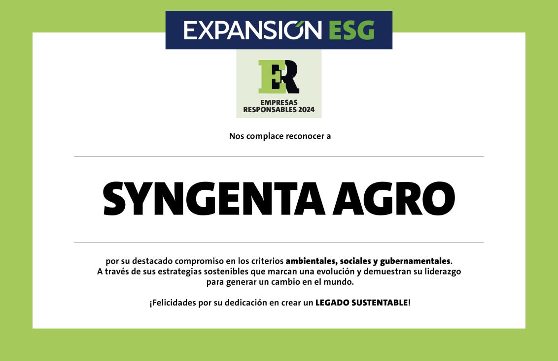 Syngenta® en el Ranking de Empresas Responsables 2024 – Compromiso con ...